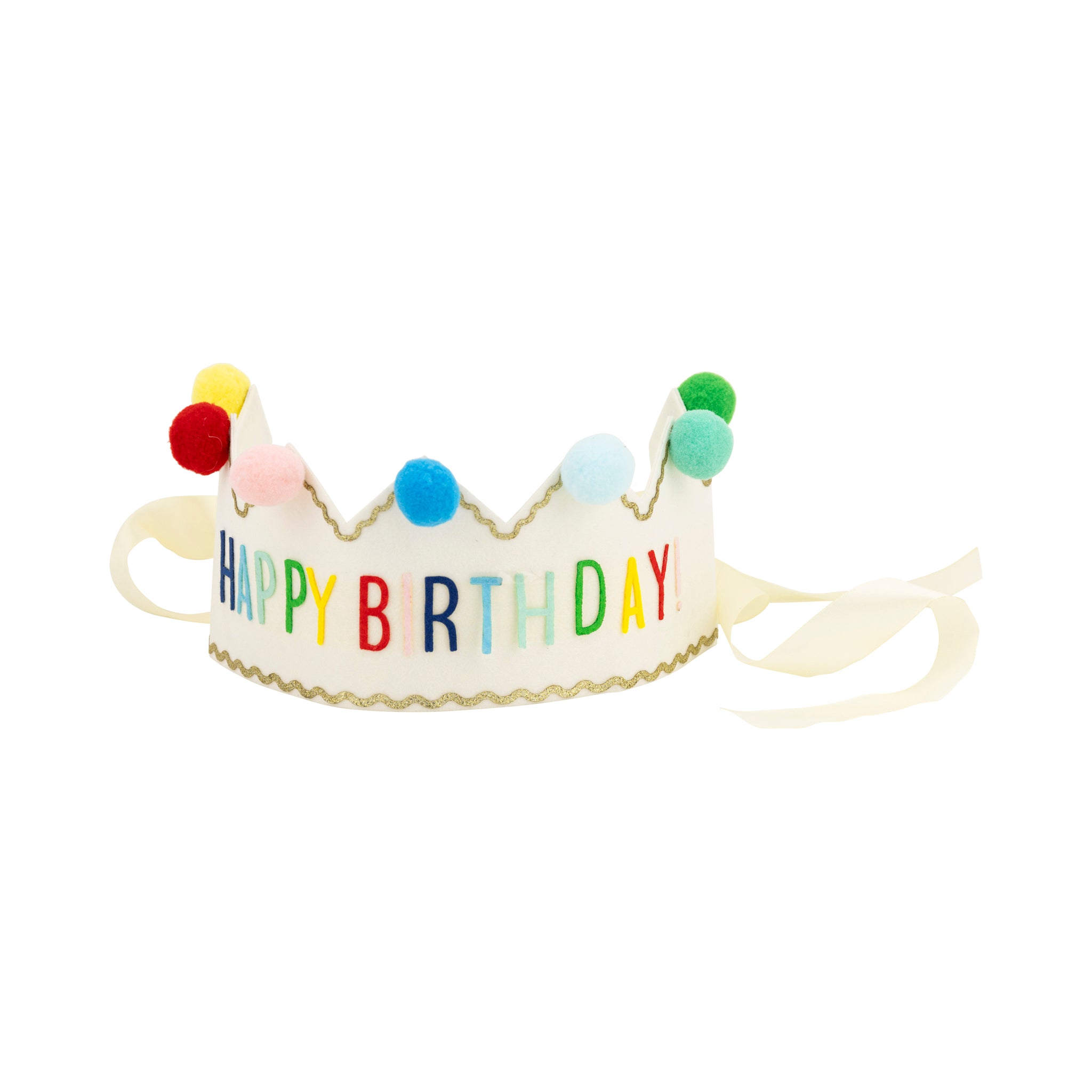 Happy Birthday Felt Crown.