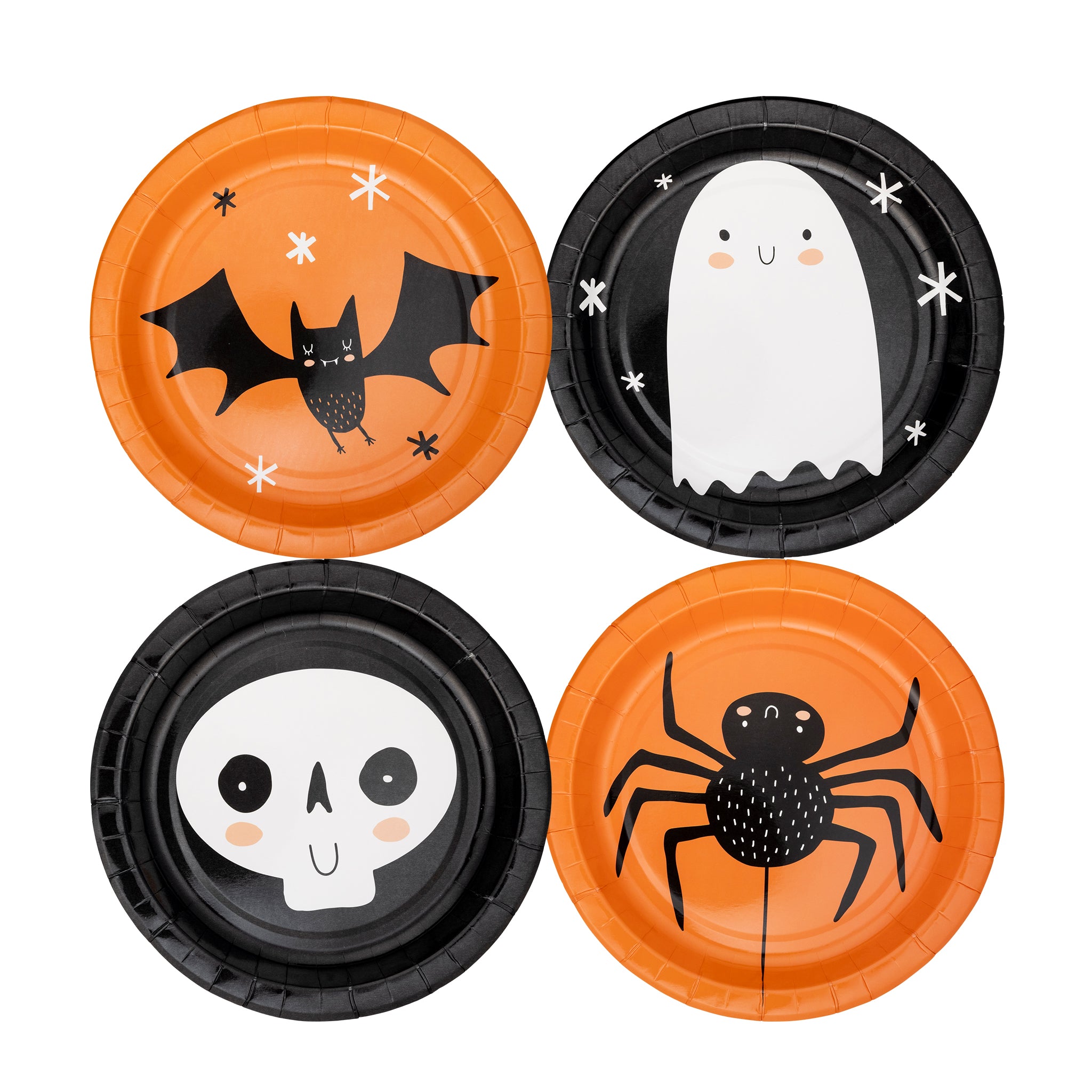 Icon Halloween Paper Plate Set.