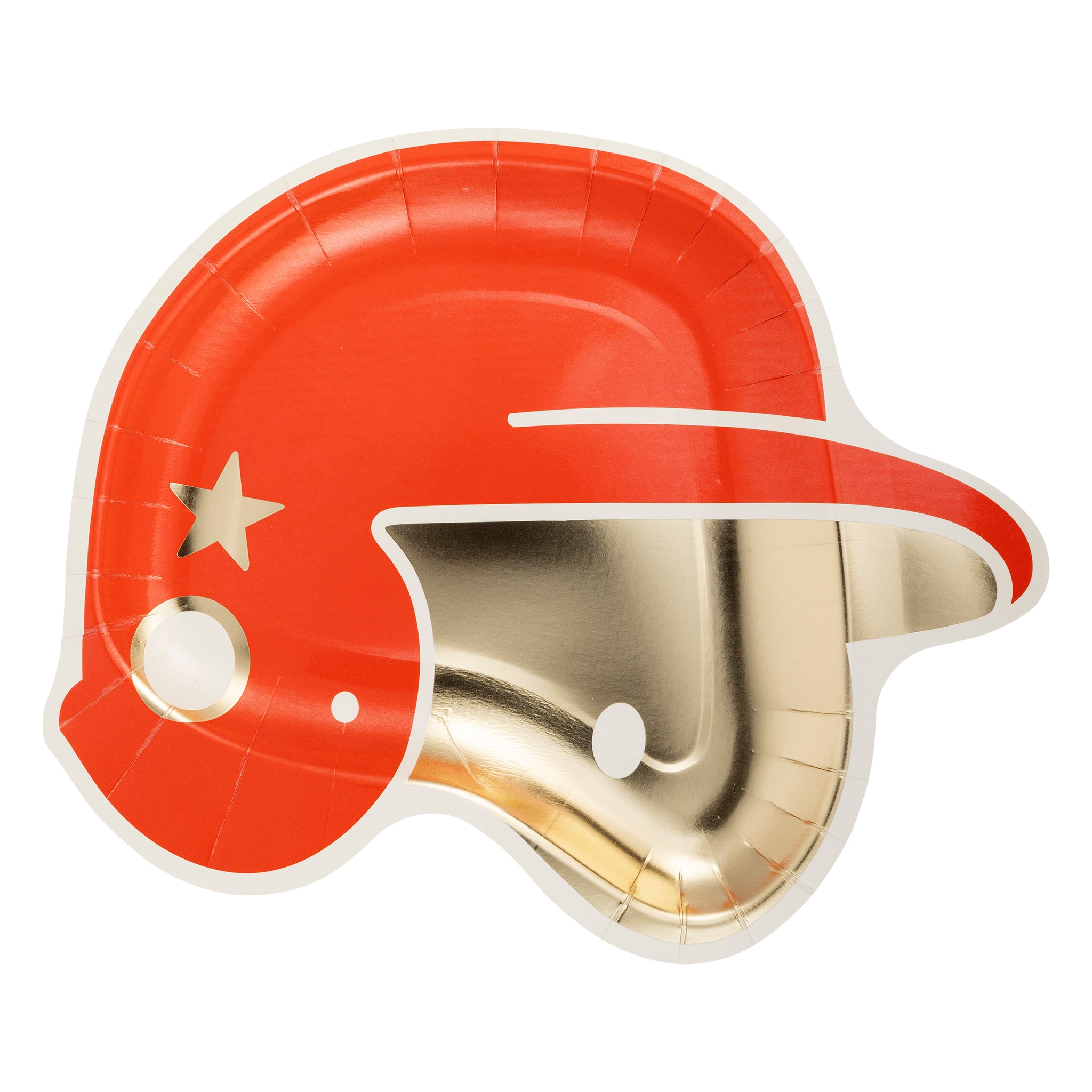 Helmet Shaped Paper Plate.
