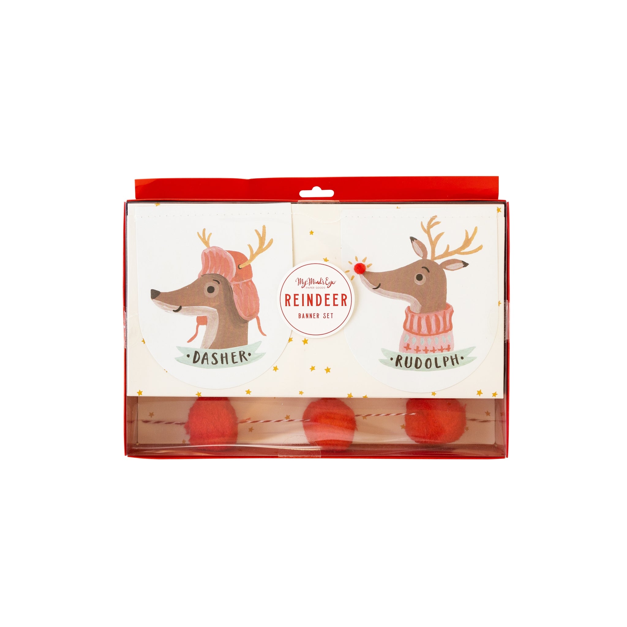 Dear Rudolph Reindeer Banner Set.