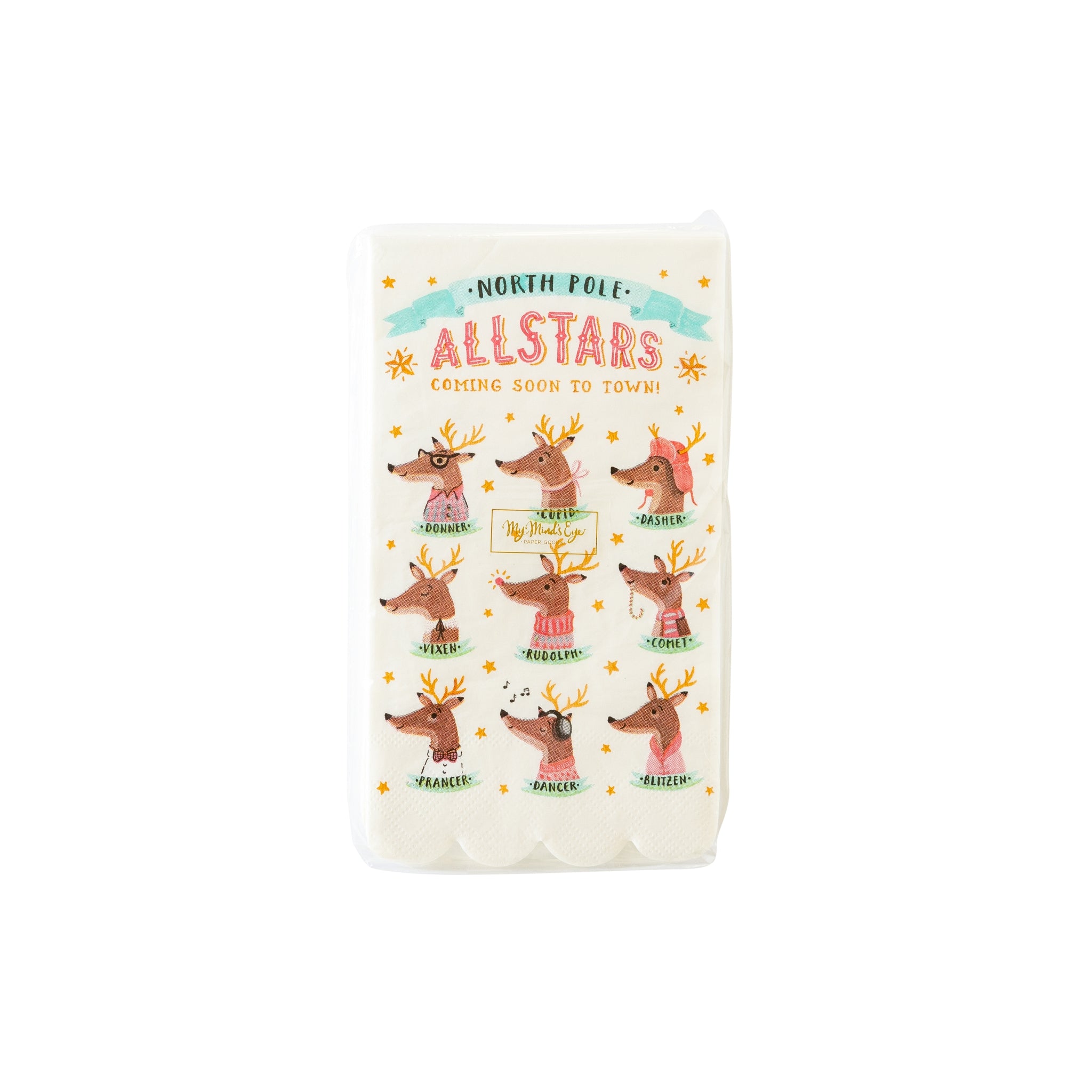 Dear Rudolph All Stars Paper Dinner Napkin.