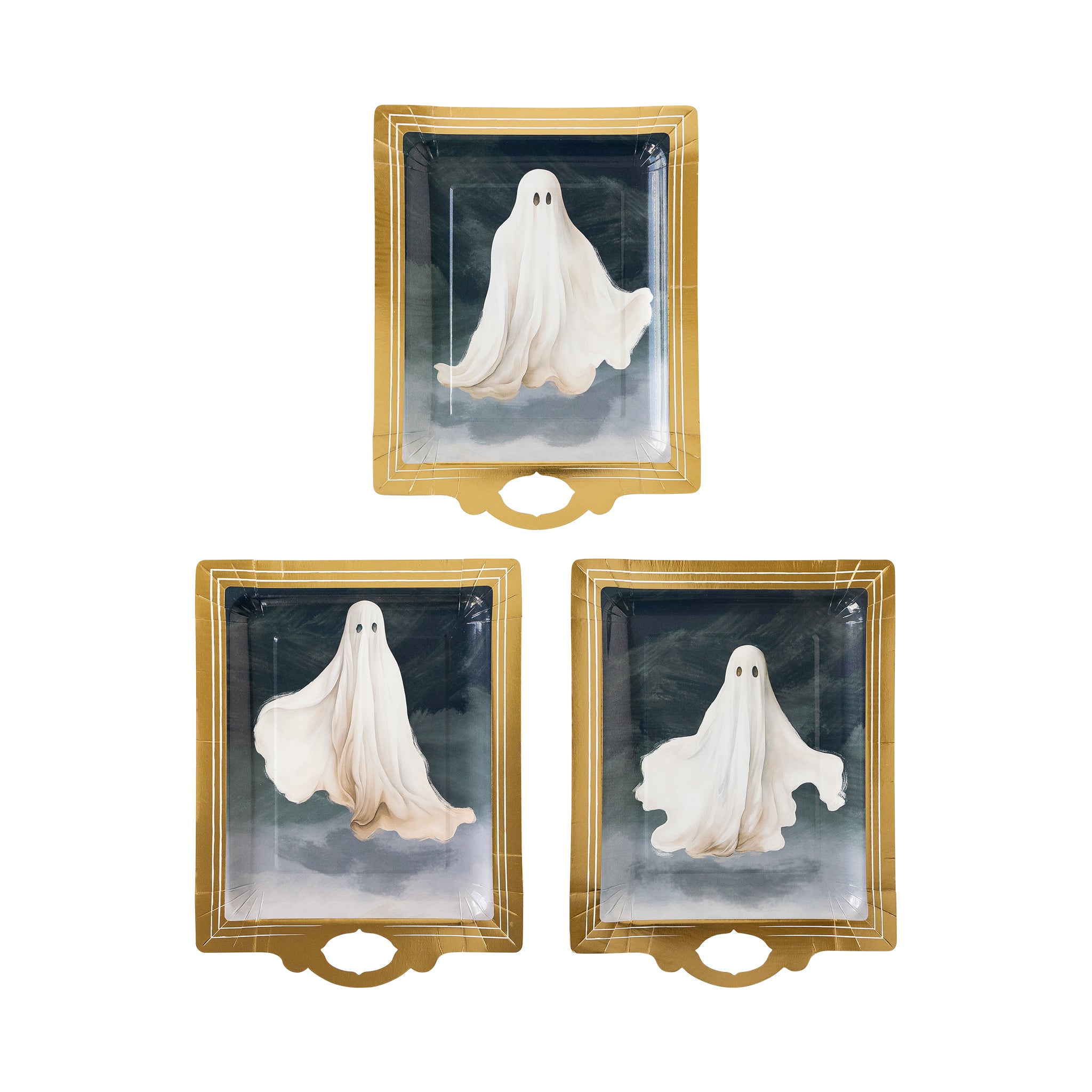 Framed Ghost Plate Set.
