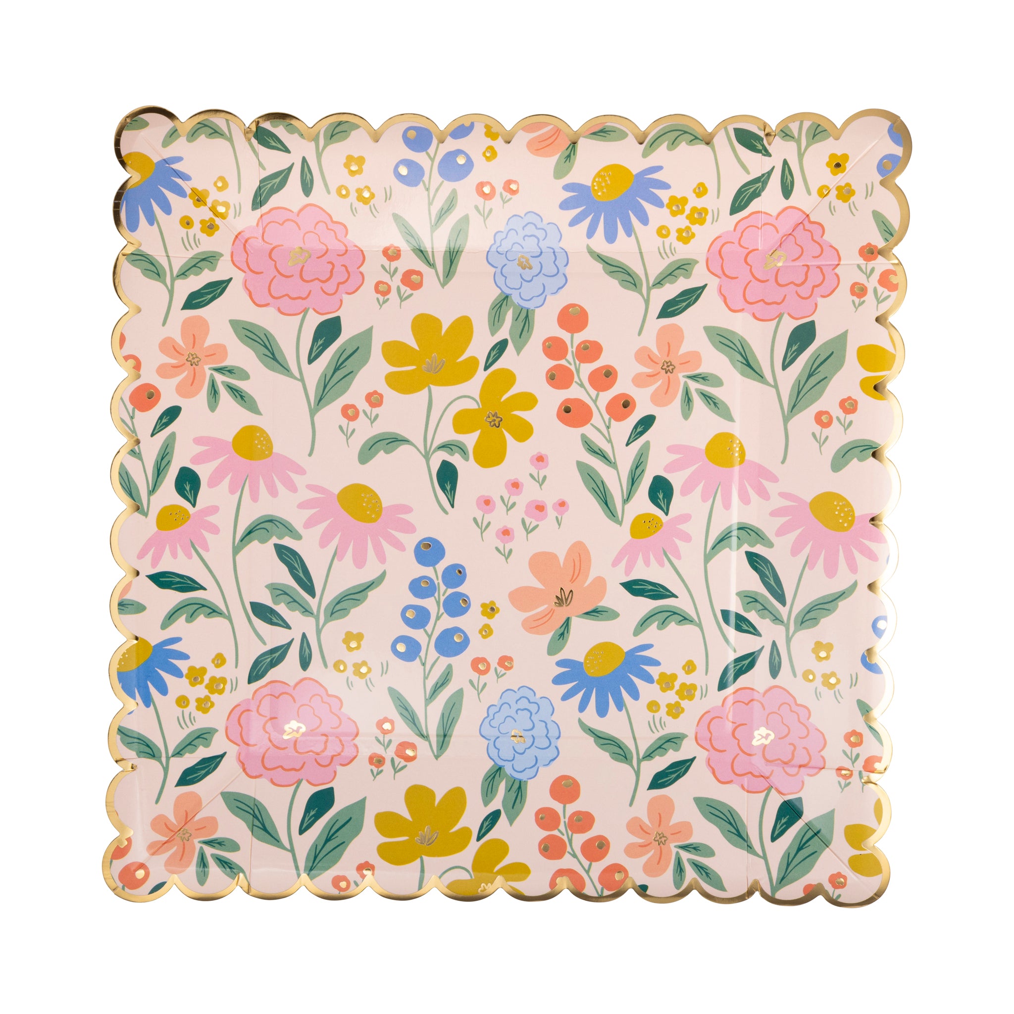 Floral Pattern Plate.