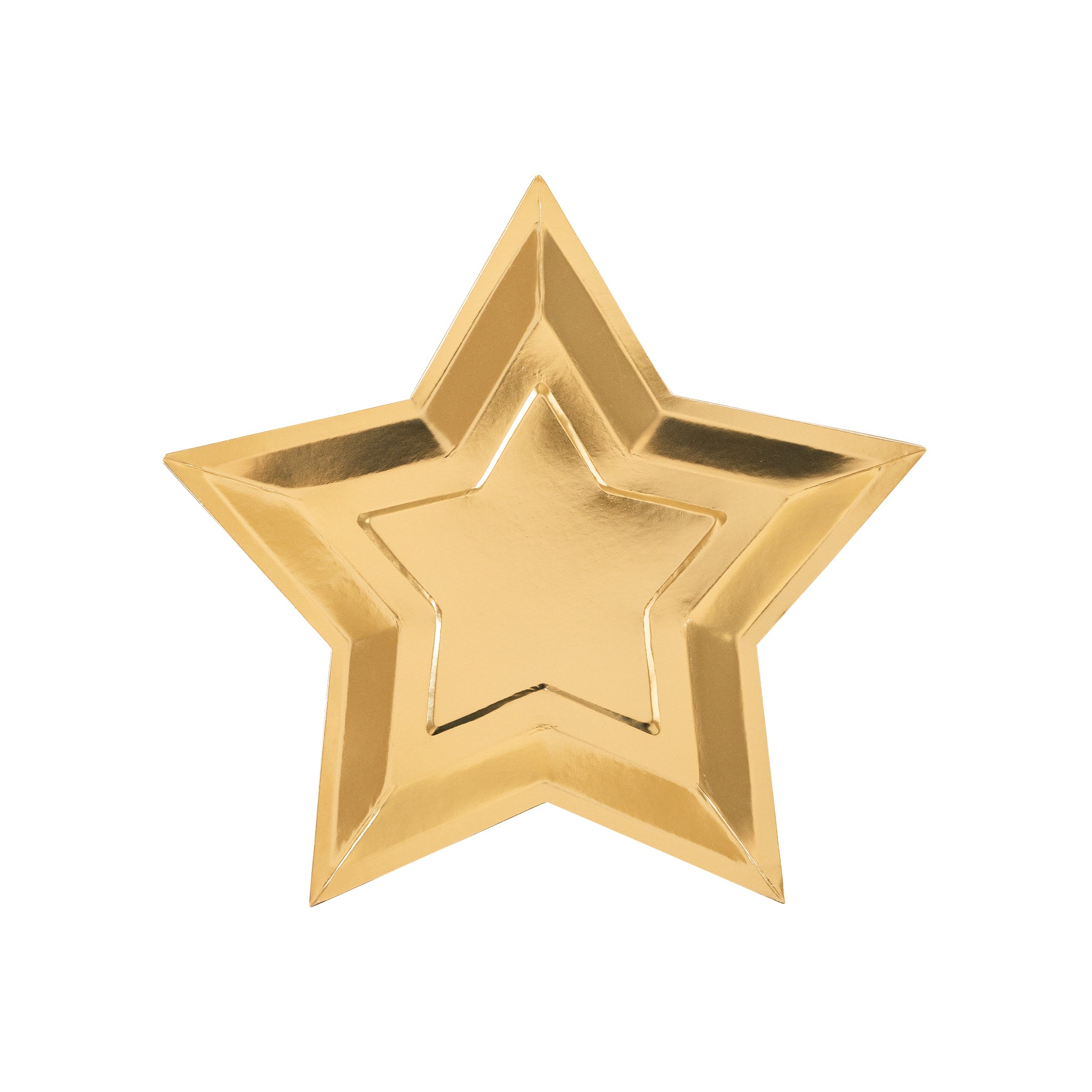 Gold Star Shaped Plate | My Mind's Eye Paper Goods