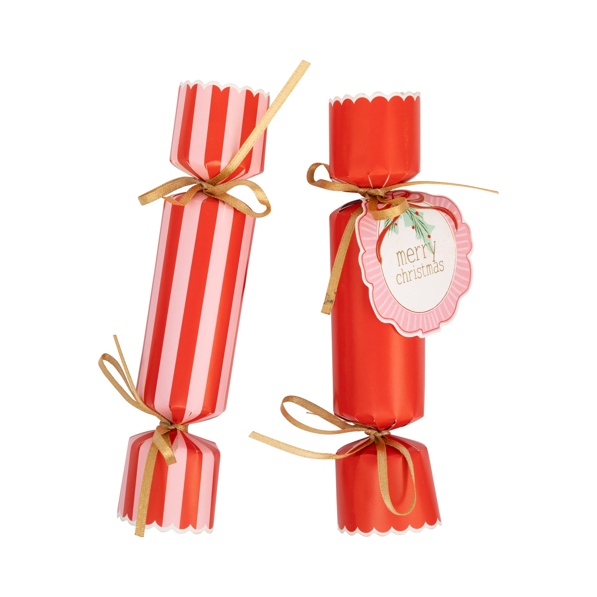 Red and Pink Crackers.