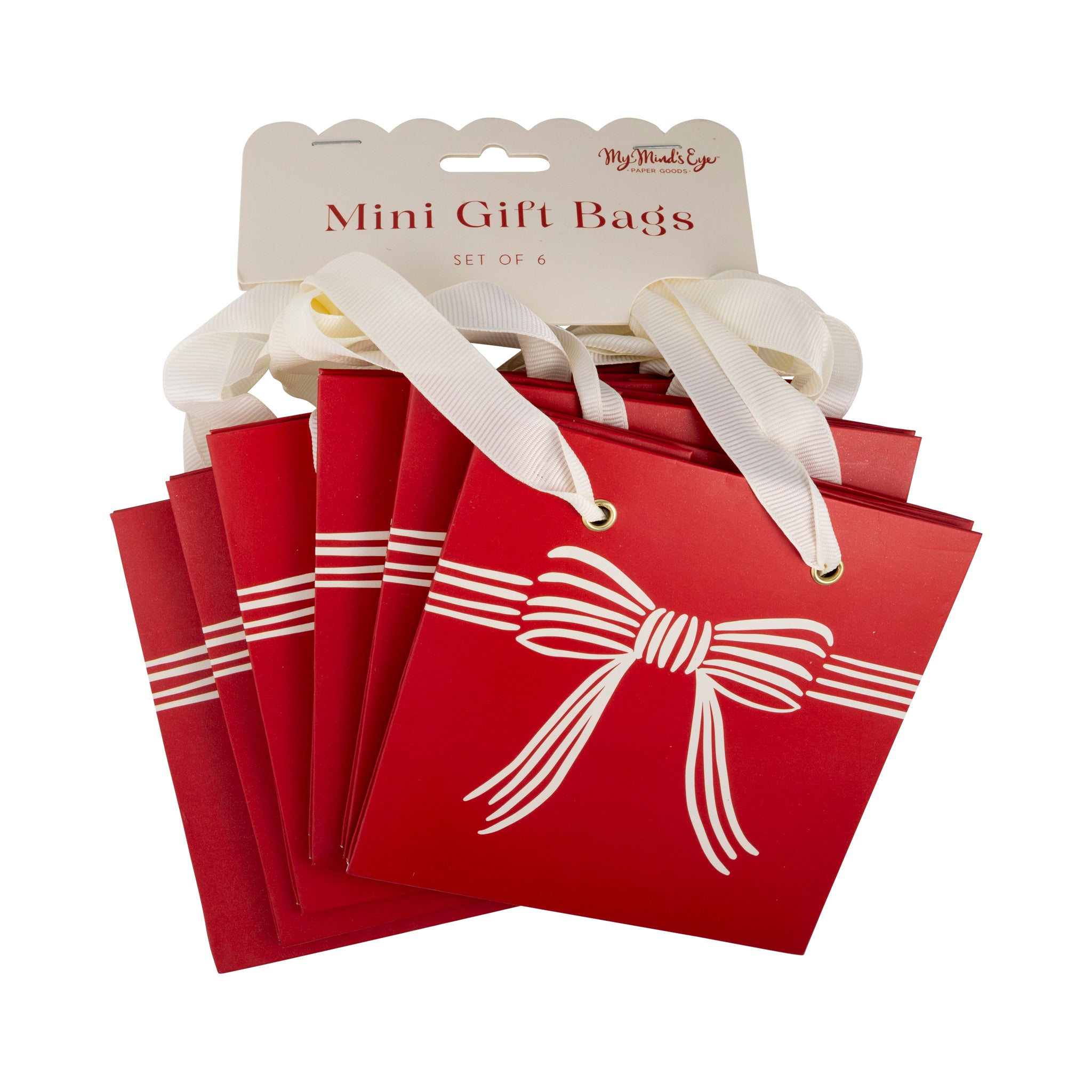 Bows Gift Bag Set | Holiday Gift Bags.