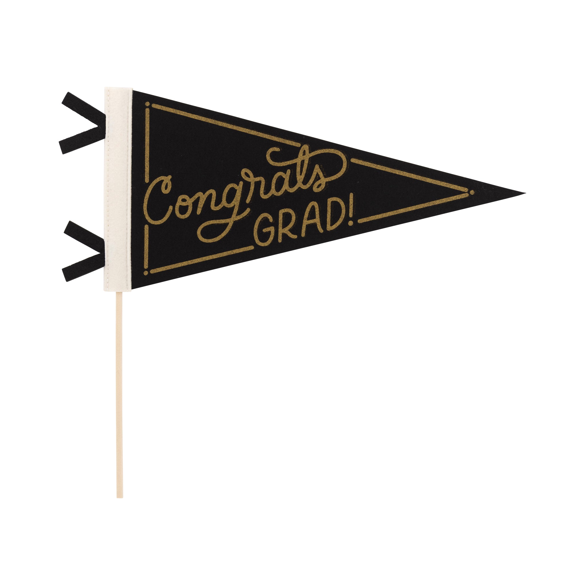 Congrats Grad Felt Pennant Banner | Graduation Party Decor.