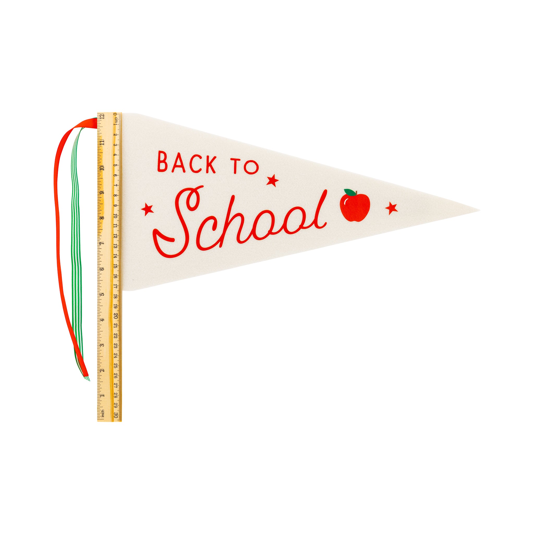 Back to School Ruler Felt Pennant Banner.