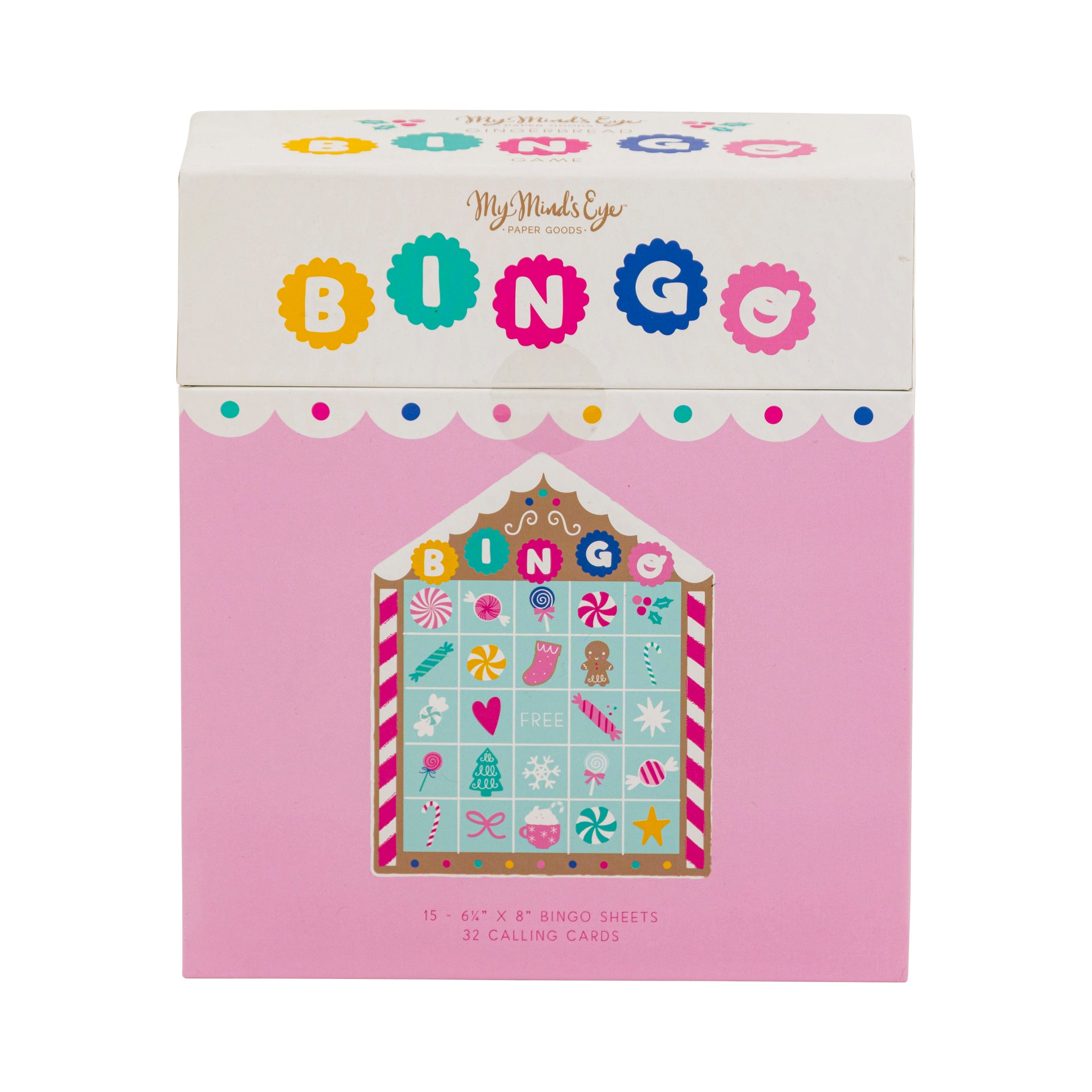 Gingerbread Christmas Bingo Game for Parties.