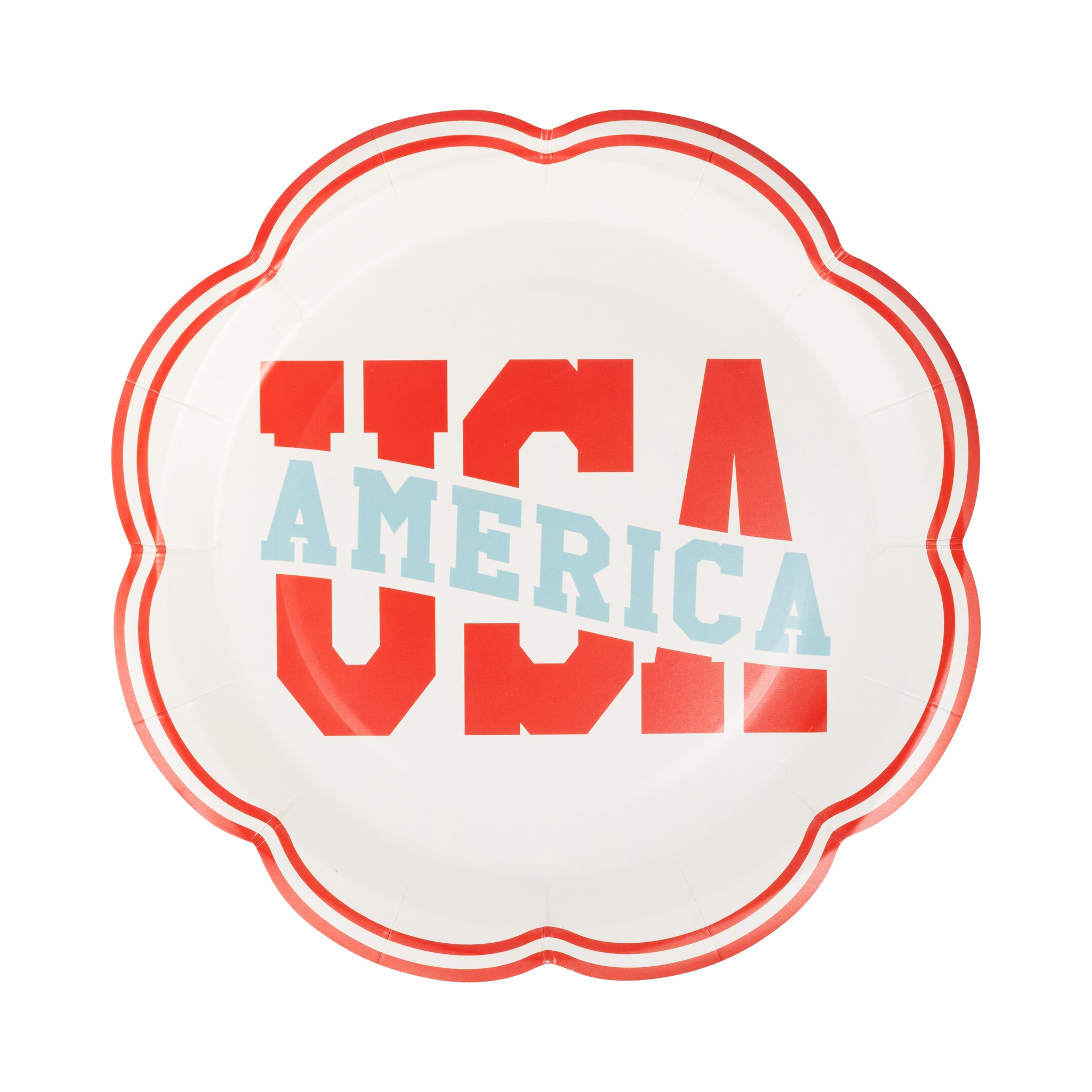 USA America Wide Paper Plate (8 ct).