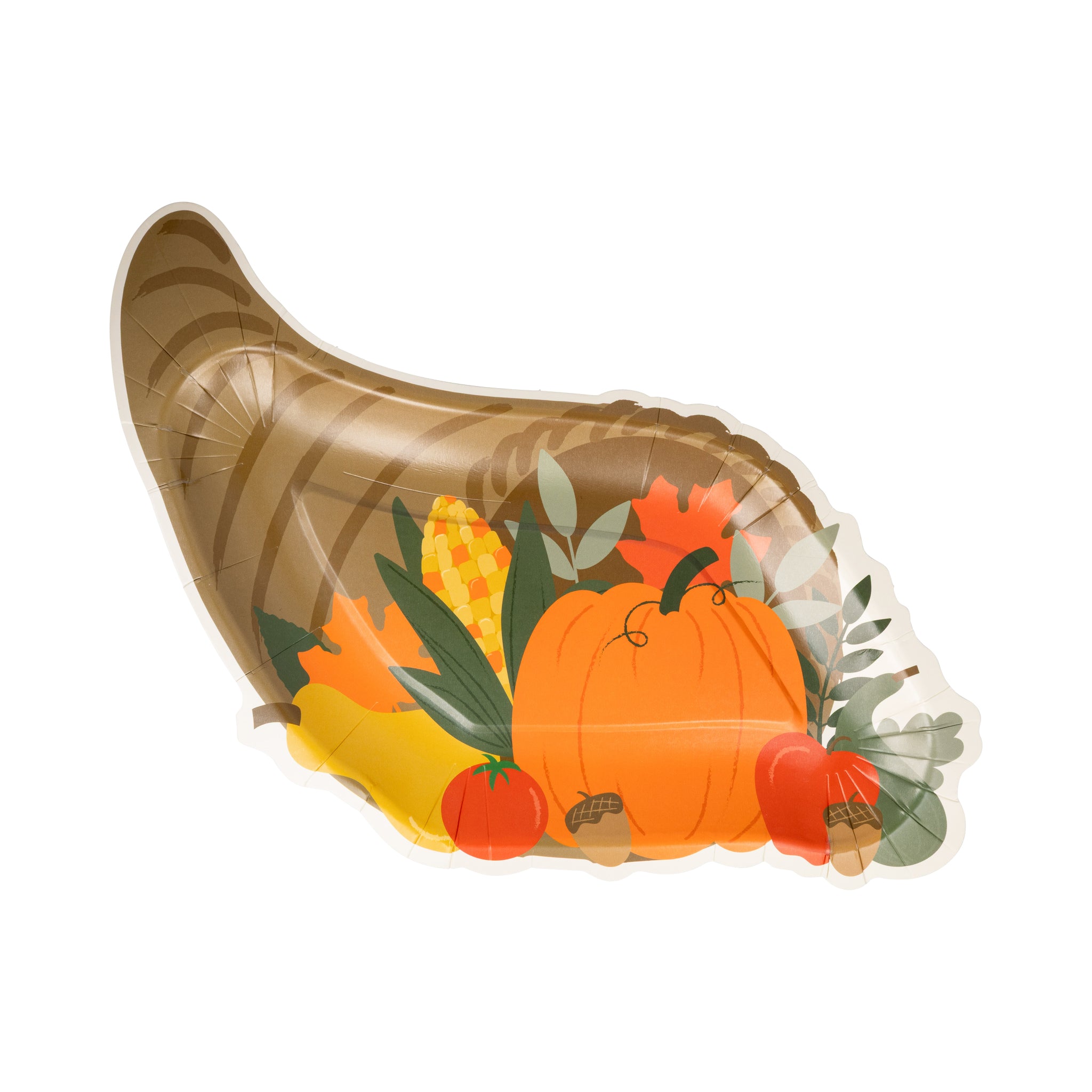 Cornucopia Shaped Plate.