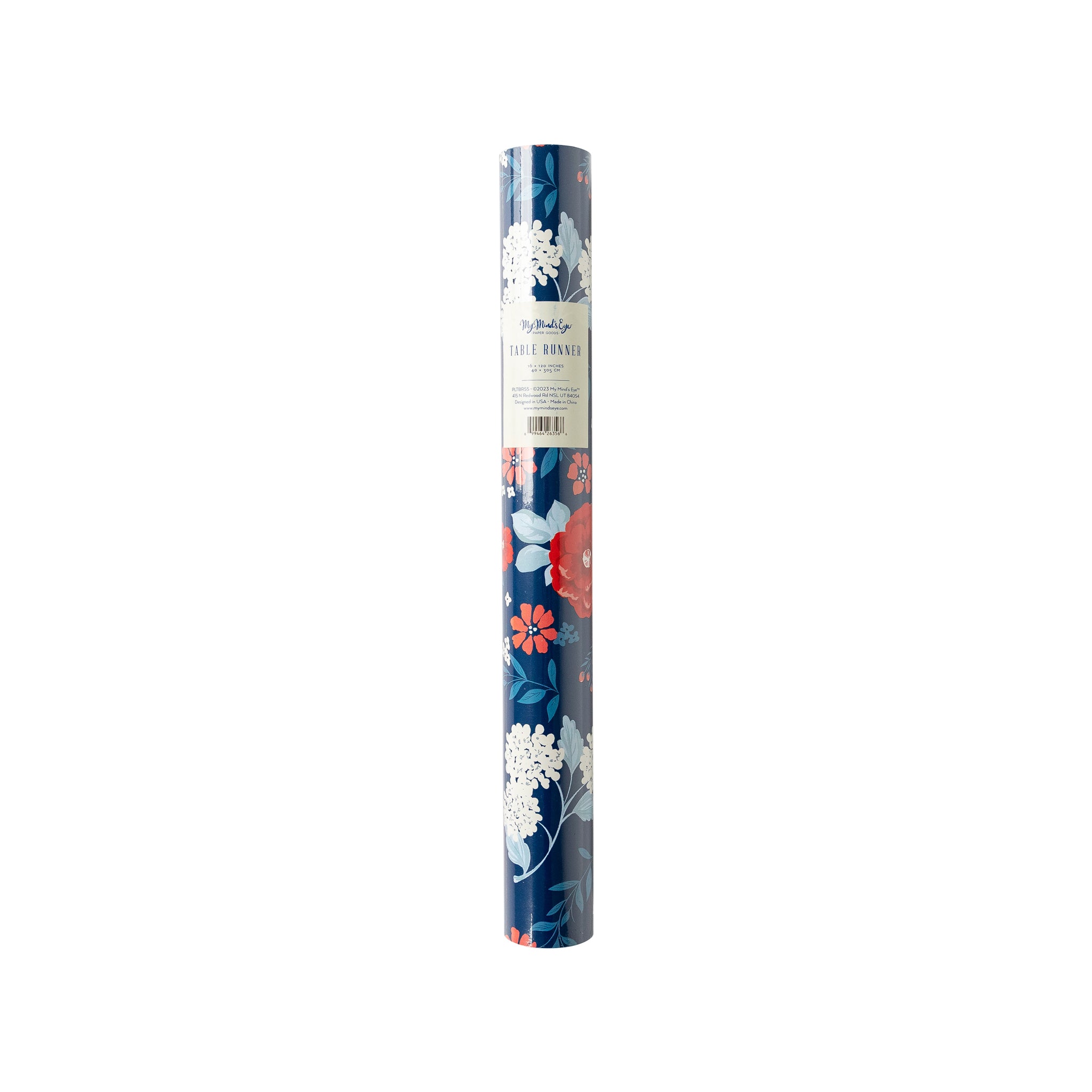 Blue Floral Paper Table Runner | My Mind's Eye – My Mind's Eye Paper Goods