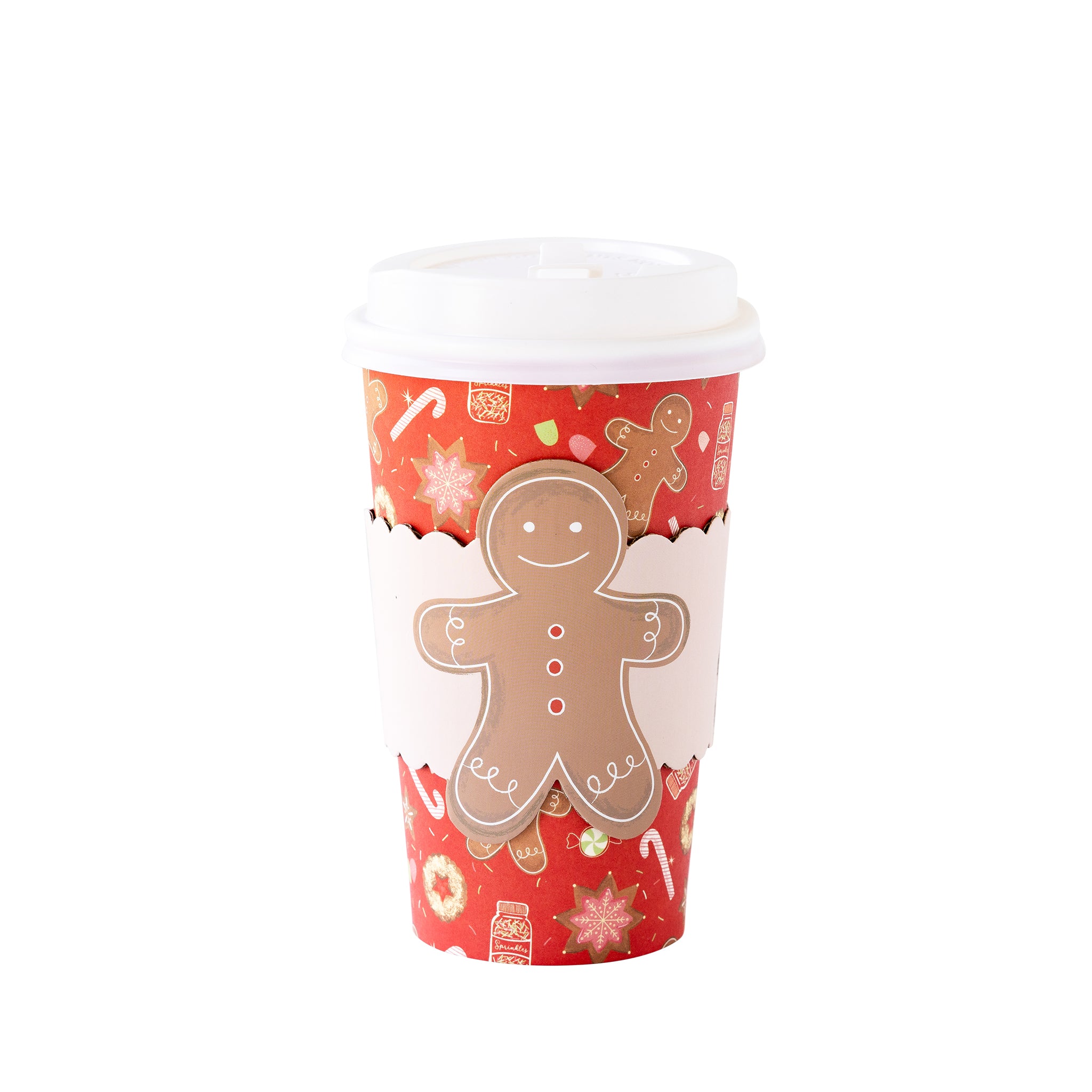 Gingerbread Man To-Go Cups – Holiday Coffee Cups.