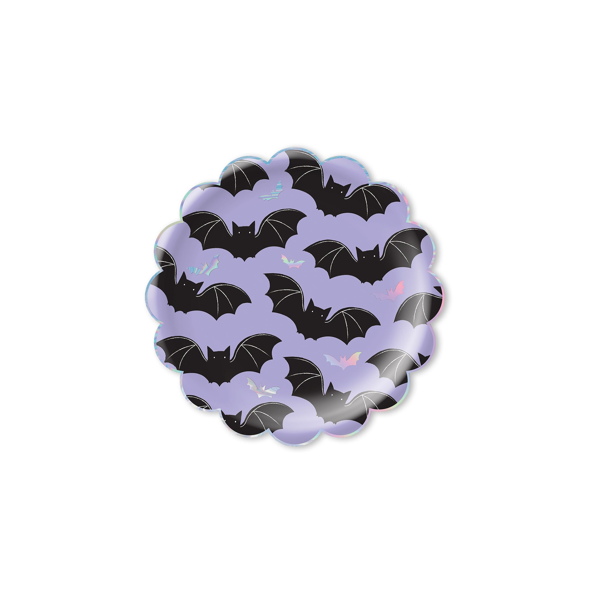 Holographic Bats Paper Plates.