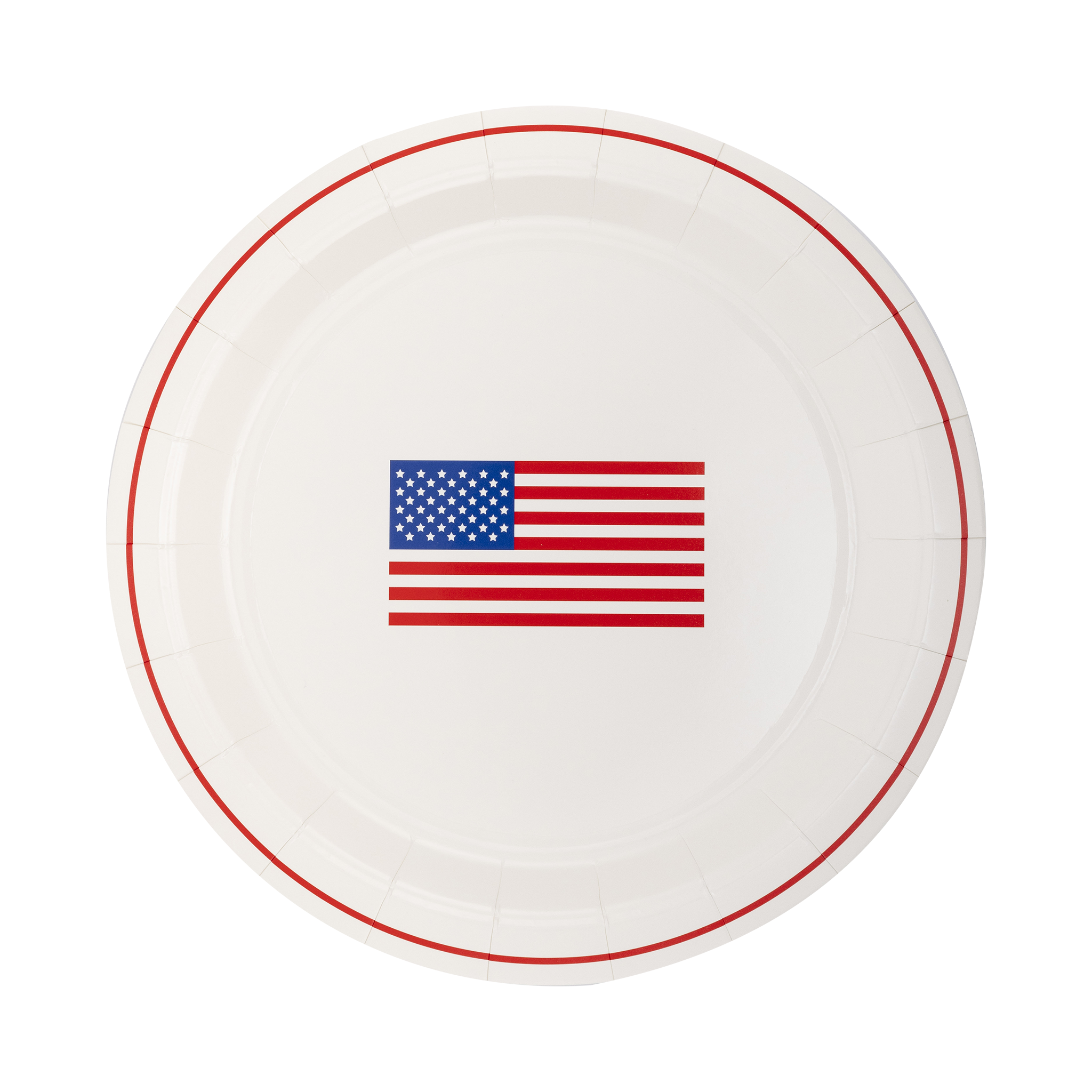 Round Flag Paper Plate | My Mind's Eye Paper Goods