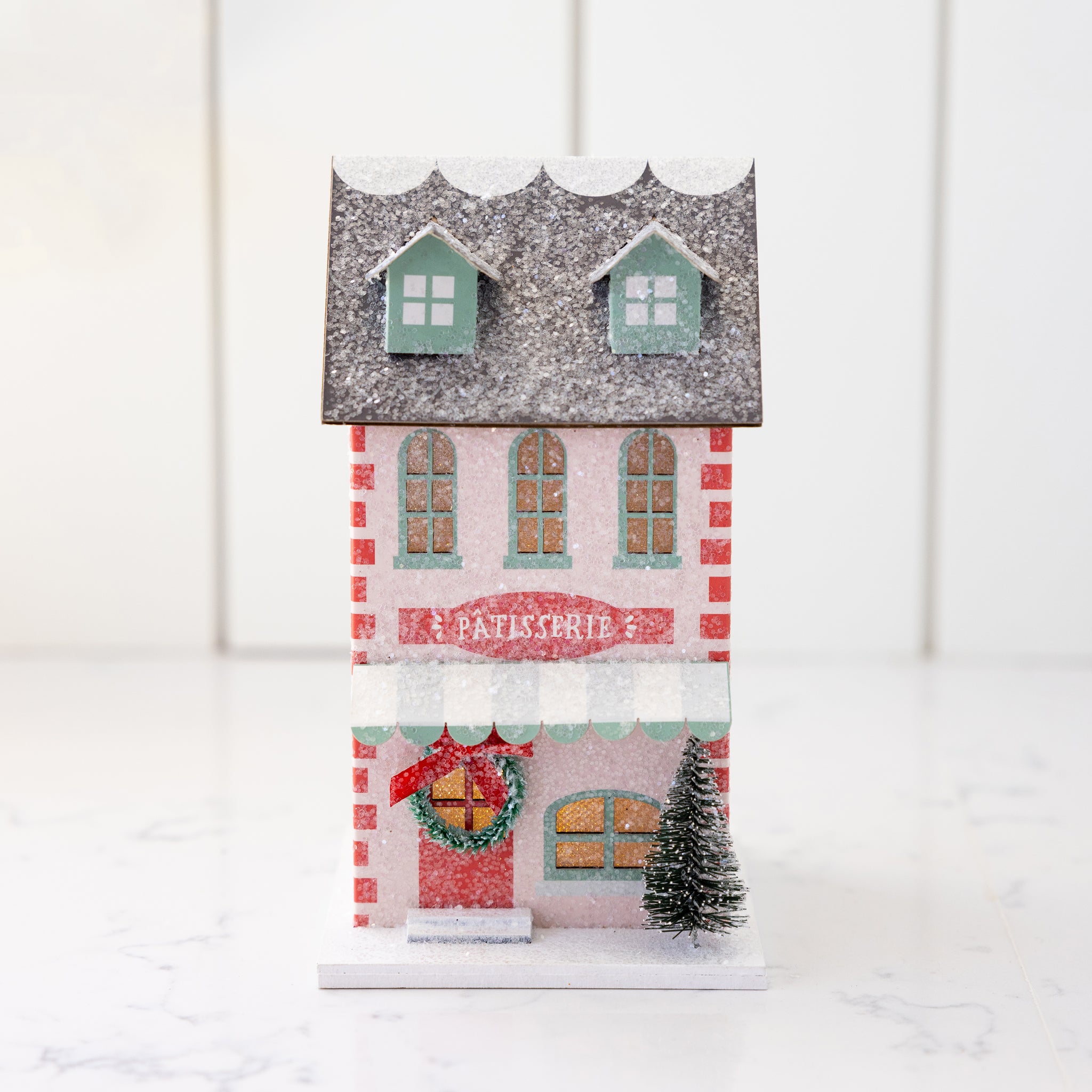Village Christmas Paper Bakery Decoration.