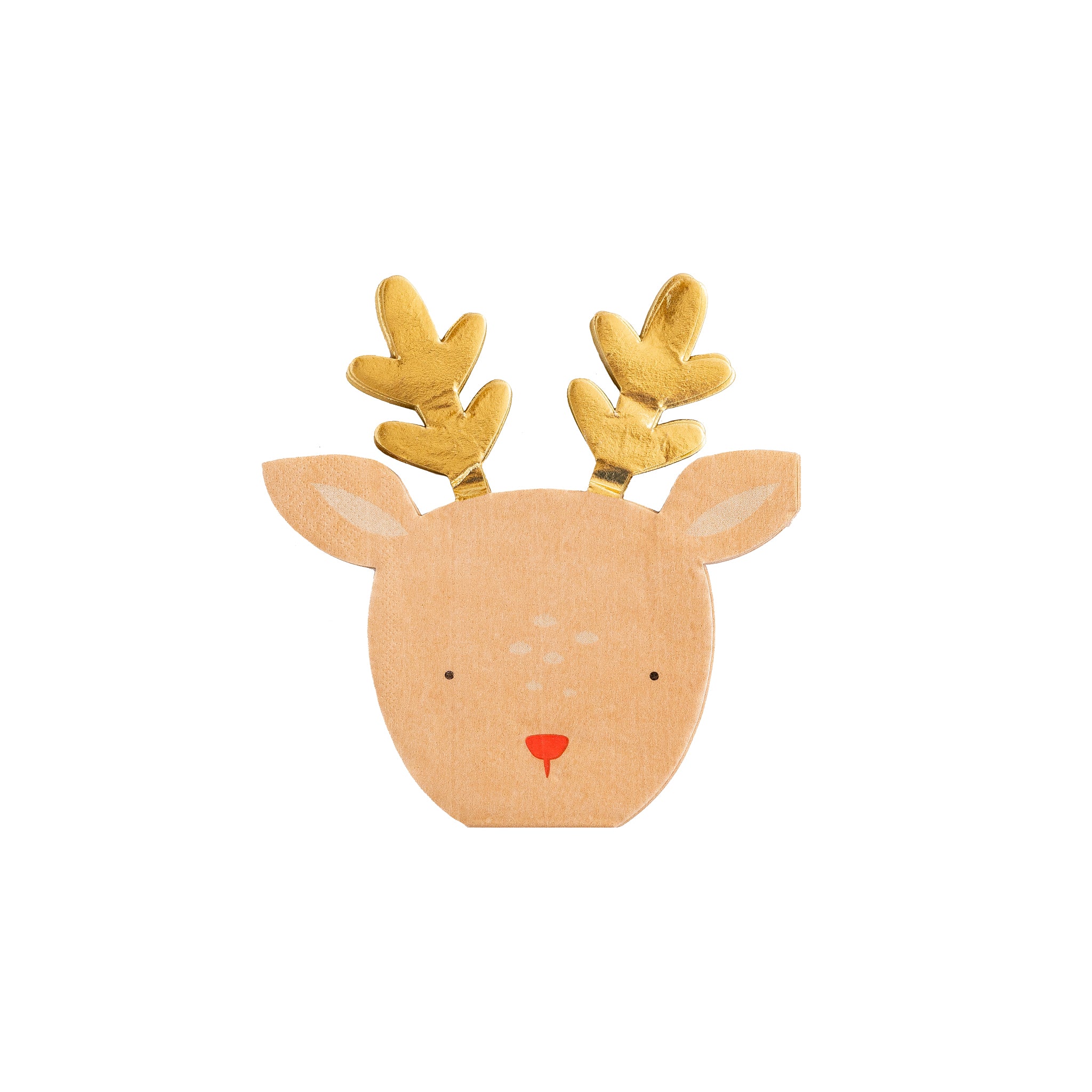 Dear Rudolph Reindeer Shaped Guest Napkin.