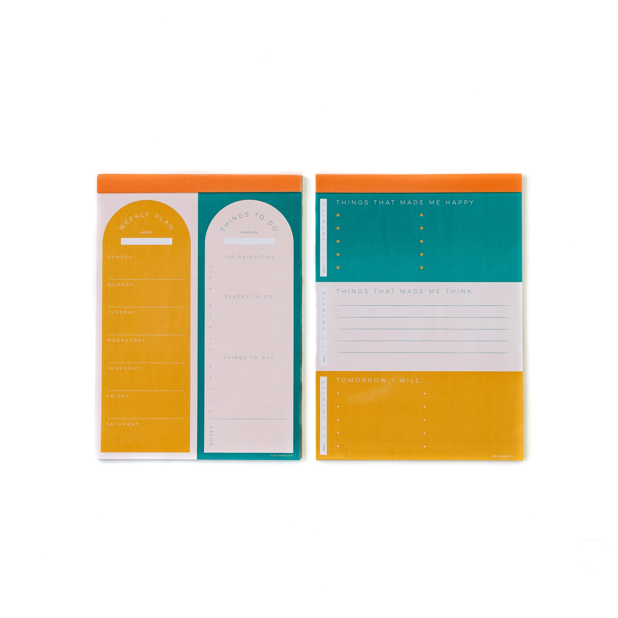 Retro Color Block Guided Notepad Set | My Mind's Eye Paper Goods