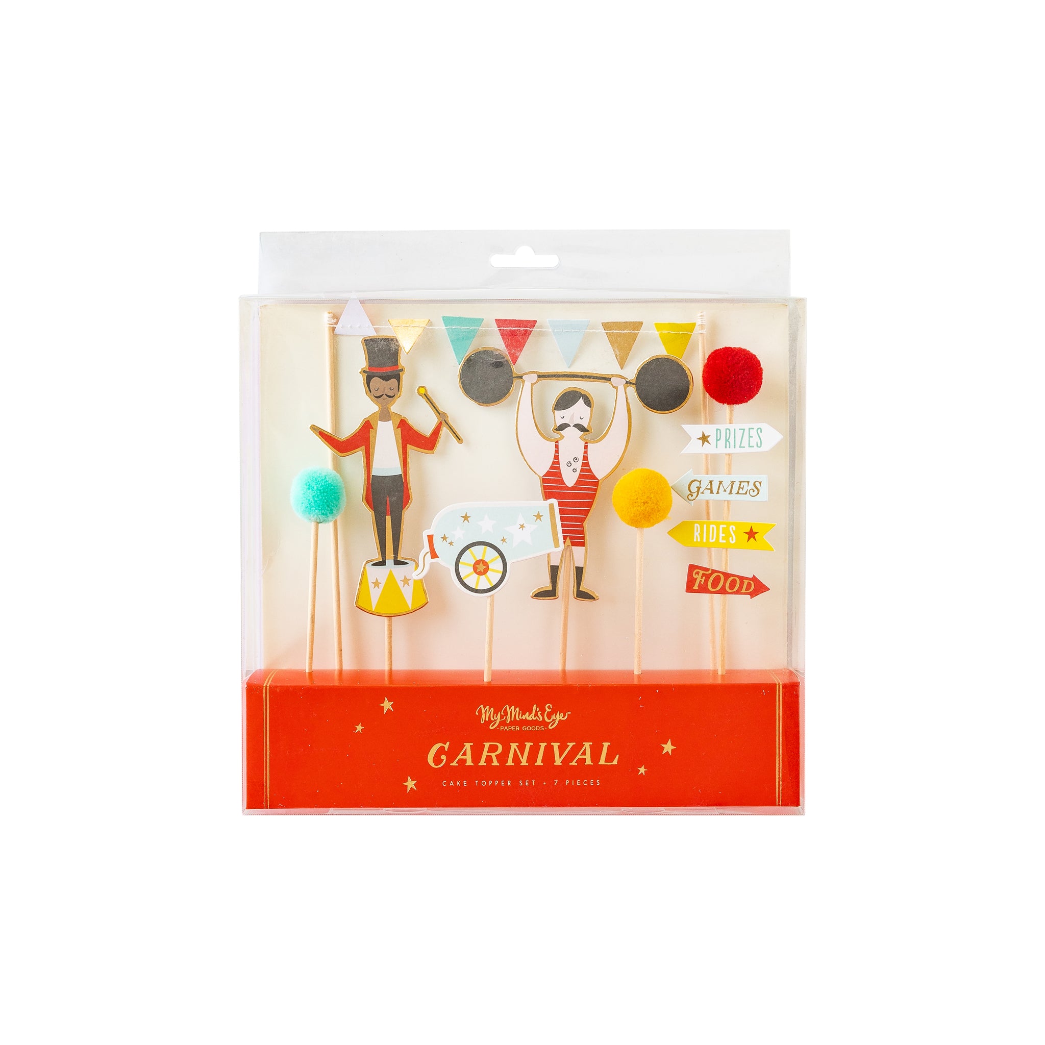 Carnival Cake Topper Set | My Mind's Eye.