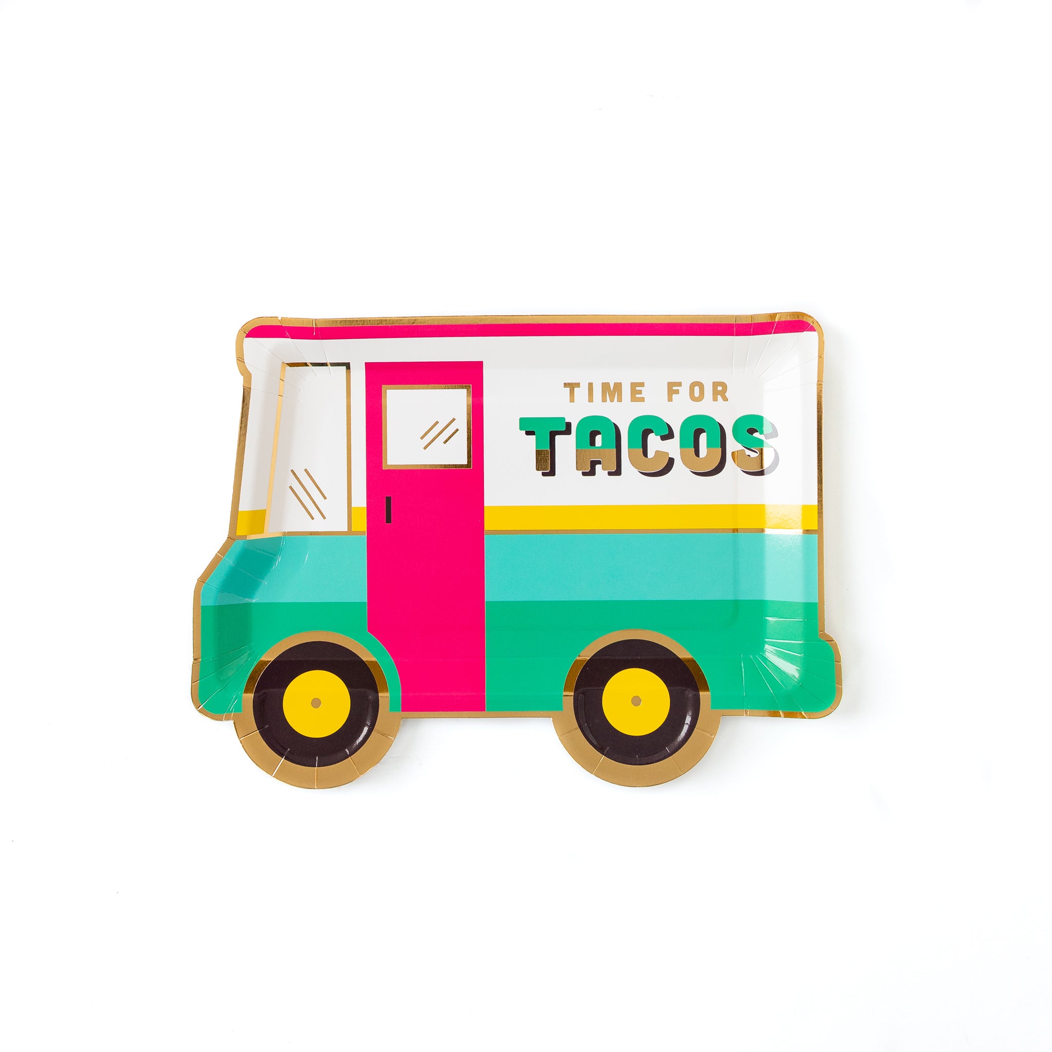 Cute Taco Truck Shaped 8 ct. Party Plates - Tabletop | My Mind's Eye.