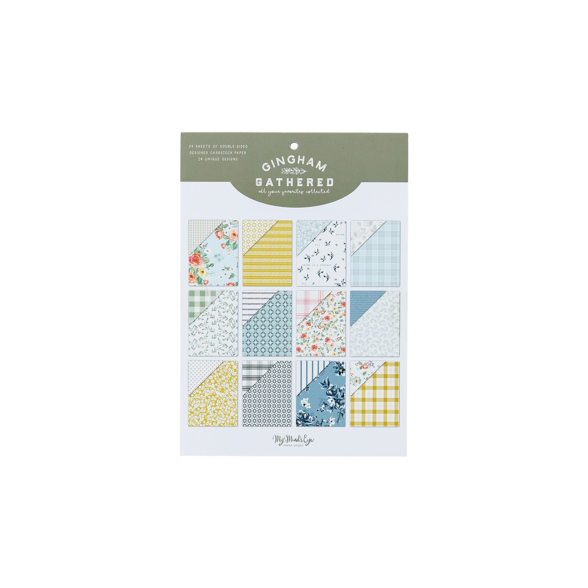 Gingham Gathered 6x8 Paper Pad scrapbook/card & paper crafting adhesive ...