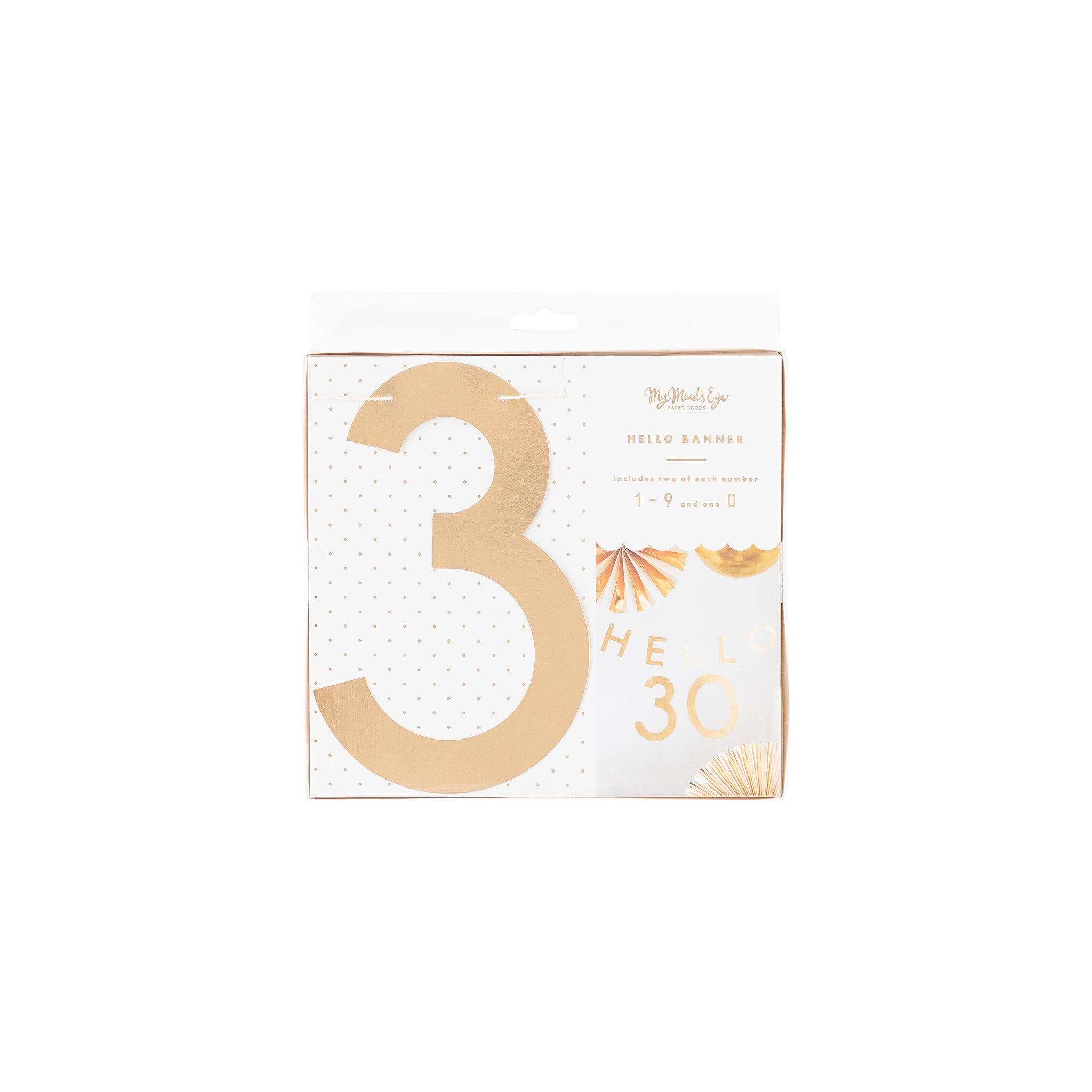 Hello Number Banner – My Mind's Eye Paper Goods