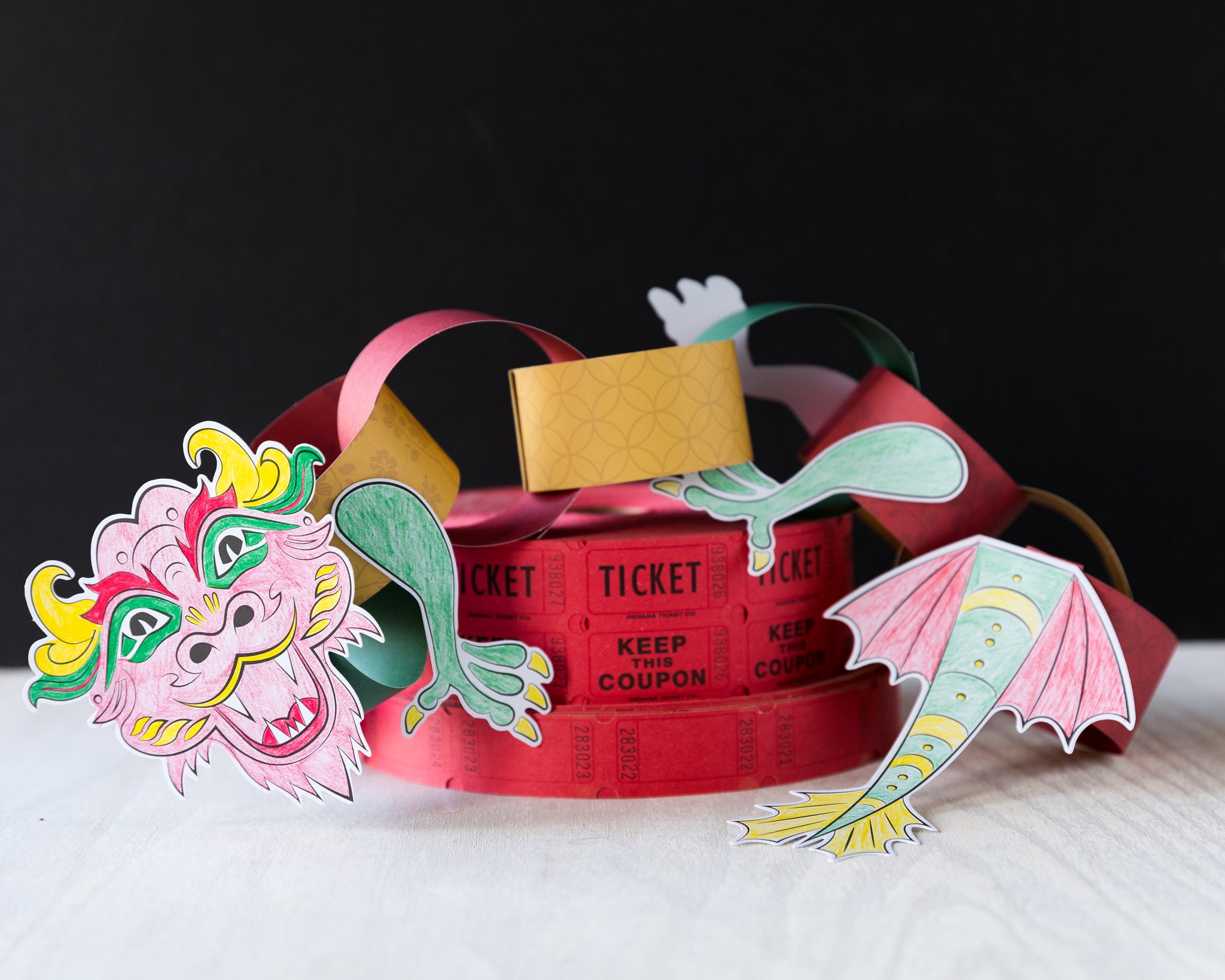 Chinese Dragon Chain Craft Kit | My Mind's Eye Paper Goods